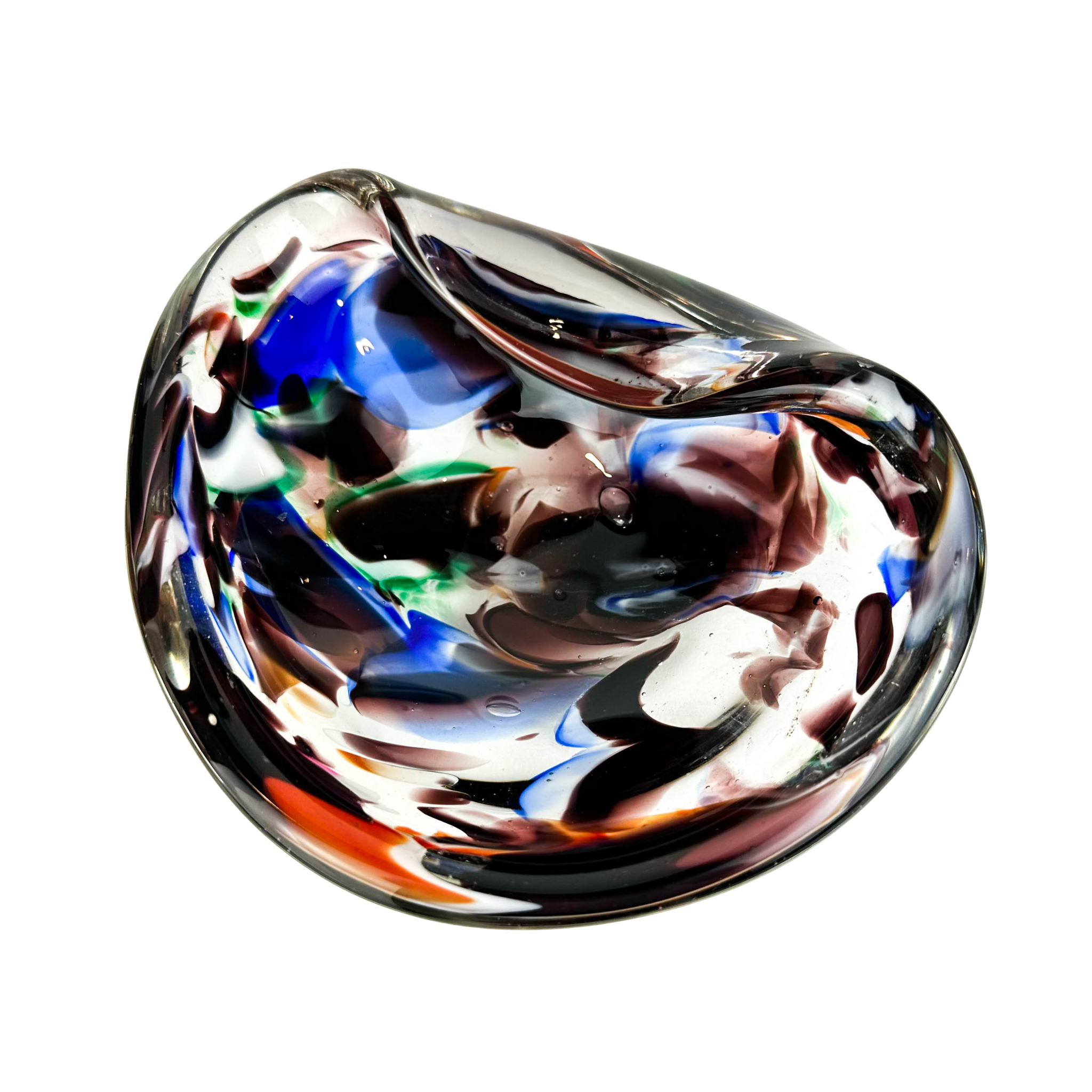 1964 Signed Handblown Art Glass Catchall/Ashtray #O1566 – Chamonix House